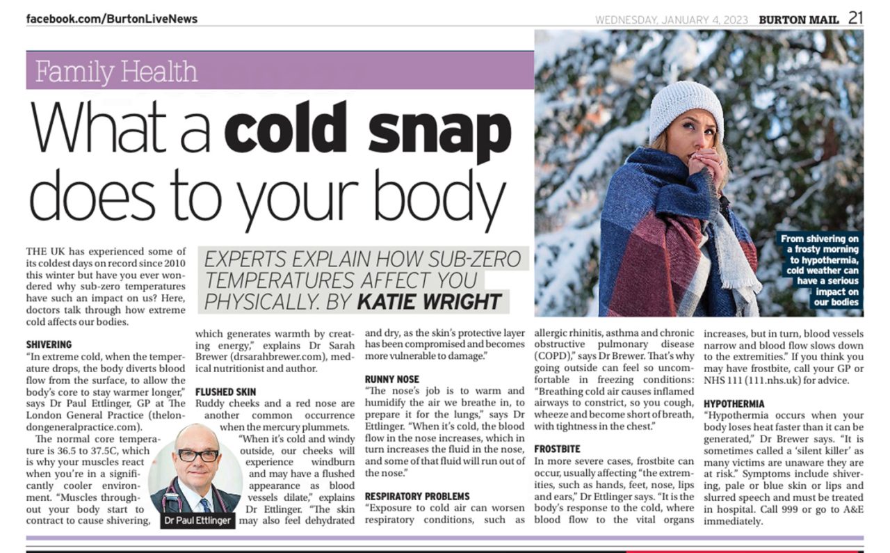 Impacts of cold weather